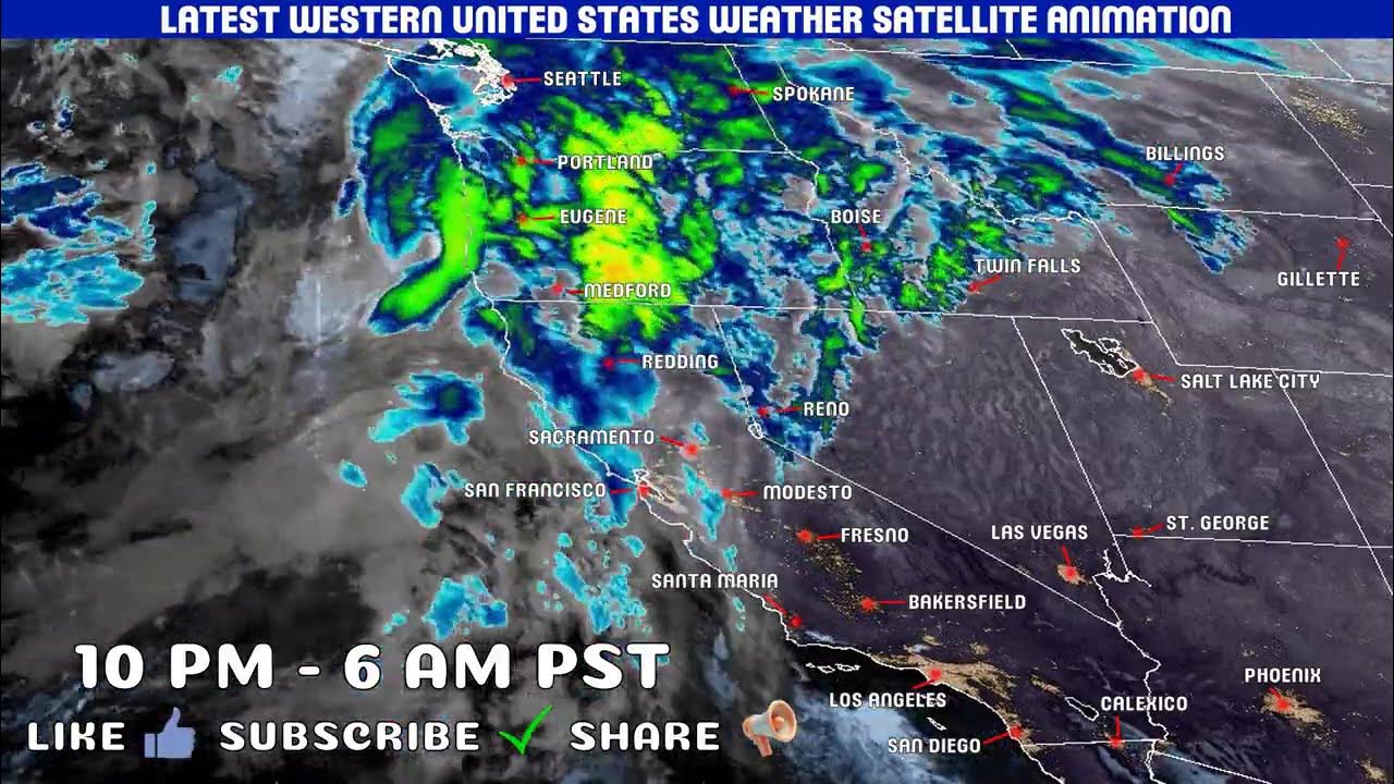 WEST COAST Fri Jan 31 Latest Weather Satellite Animation Radar - Daily ...