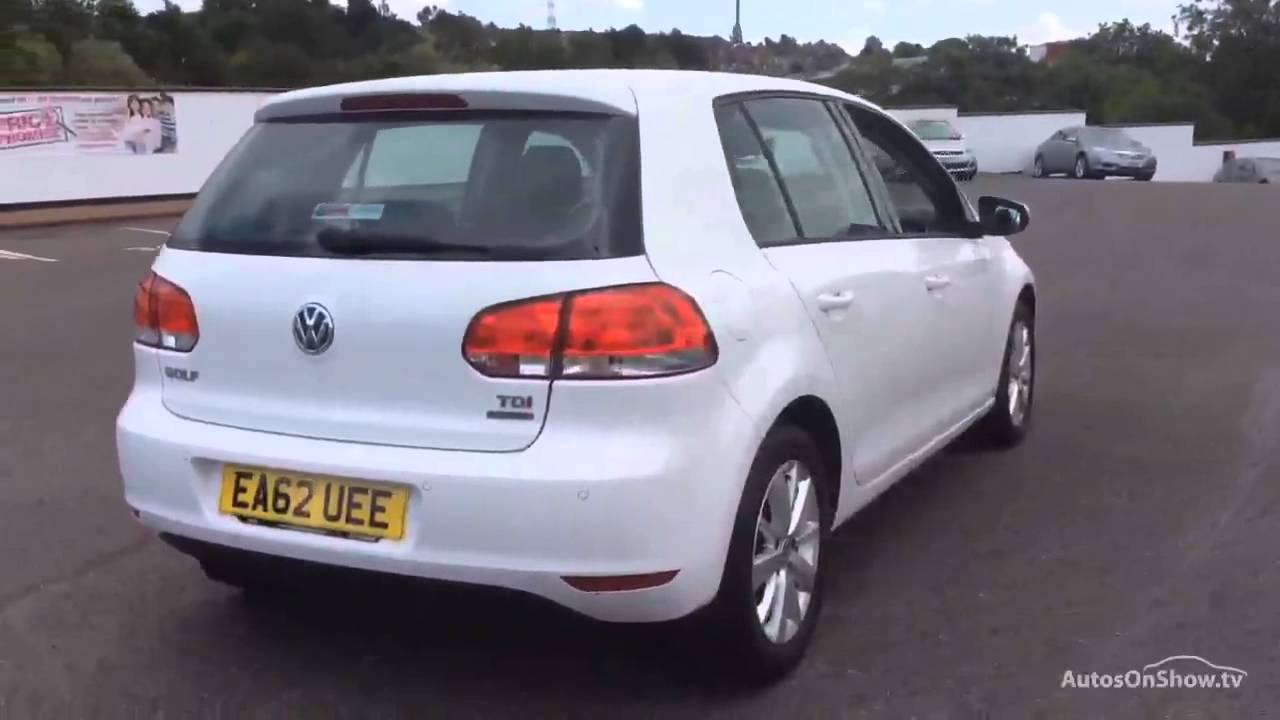 VOLKSWAGEN GOLF MATCH TDI BLUEMOTION TECHNOLOGY WHITE 2012 - YouTube