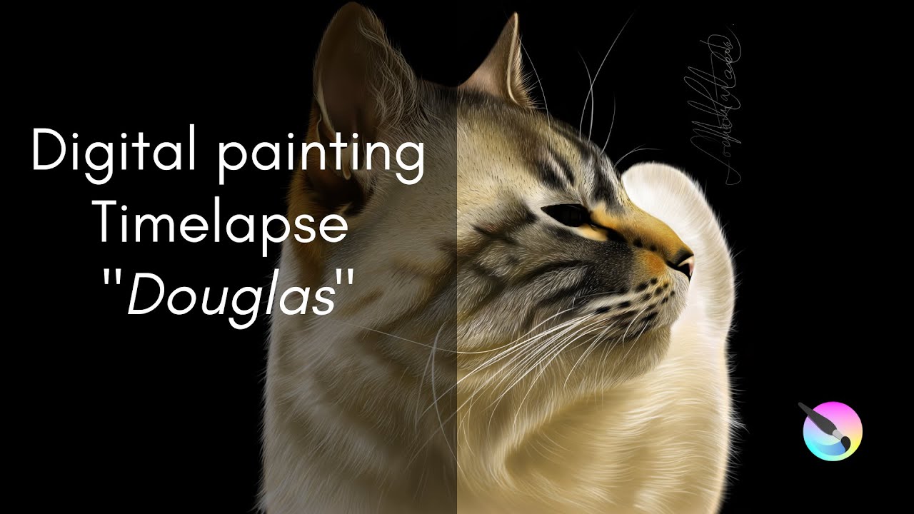 Dibujo digital en Krita: Gato | Avance rápido - YouTube