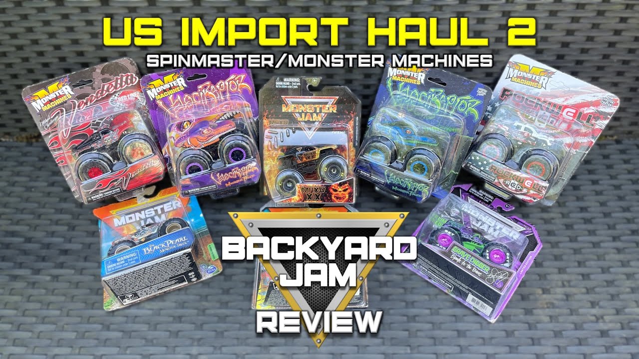 US Import Haul - Monster Jam 1:64 Scale Review | Backyard Jam - YouTube