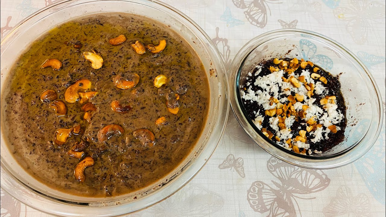 Chettinadu tasty Food Black Kavuni Rice payasam Recipe In Tamil | கவுனி ...