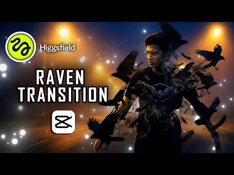 How to Create a Raven Transition with Higgsfield AI | Easy Video Editing Tutorial