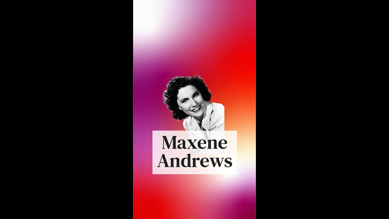 Maxene Andrews | Yesterqueers #queerhistory - YouTube