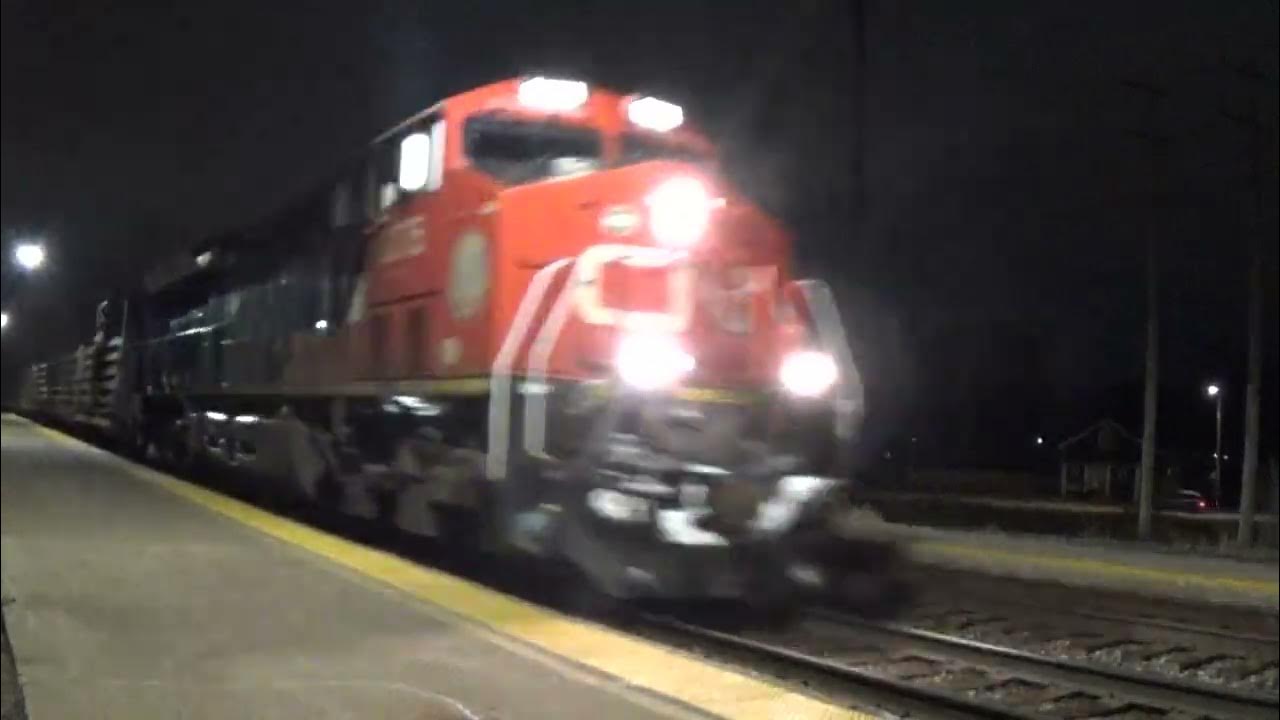 Rare Unexpected NS 60Q (Rail Train) With CN 3275 Leading in South Bend, Indiana! 1/21/23 - YouTube