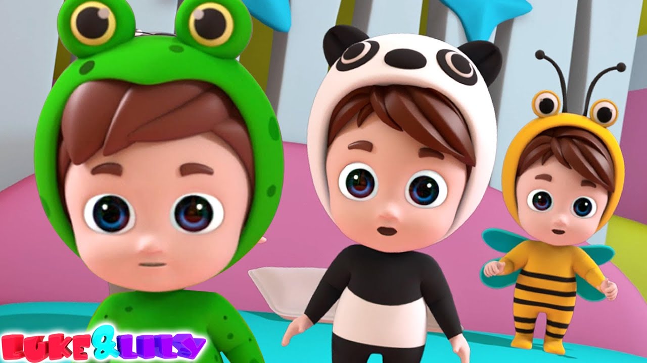 Five Little Babies Jumping On The Bed and Song for Children - YouTube