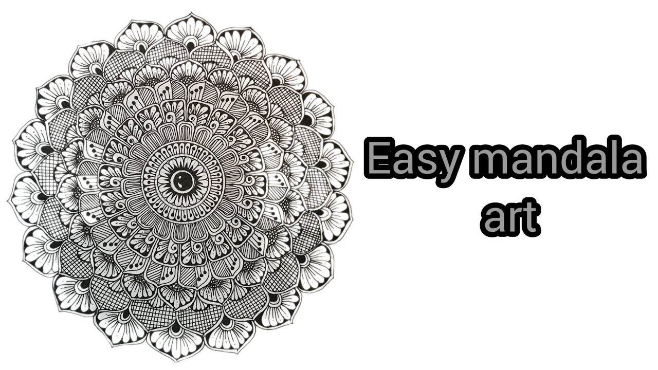 Mandala art for beginners | mandala art step by step for beginners ...