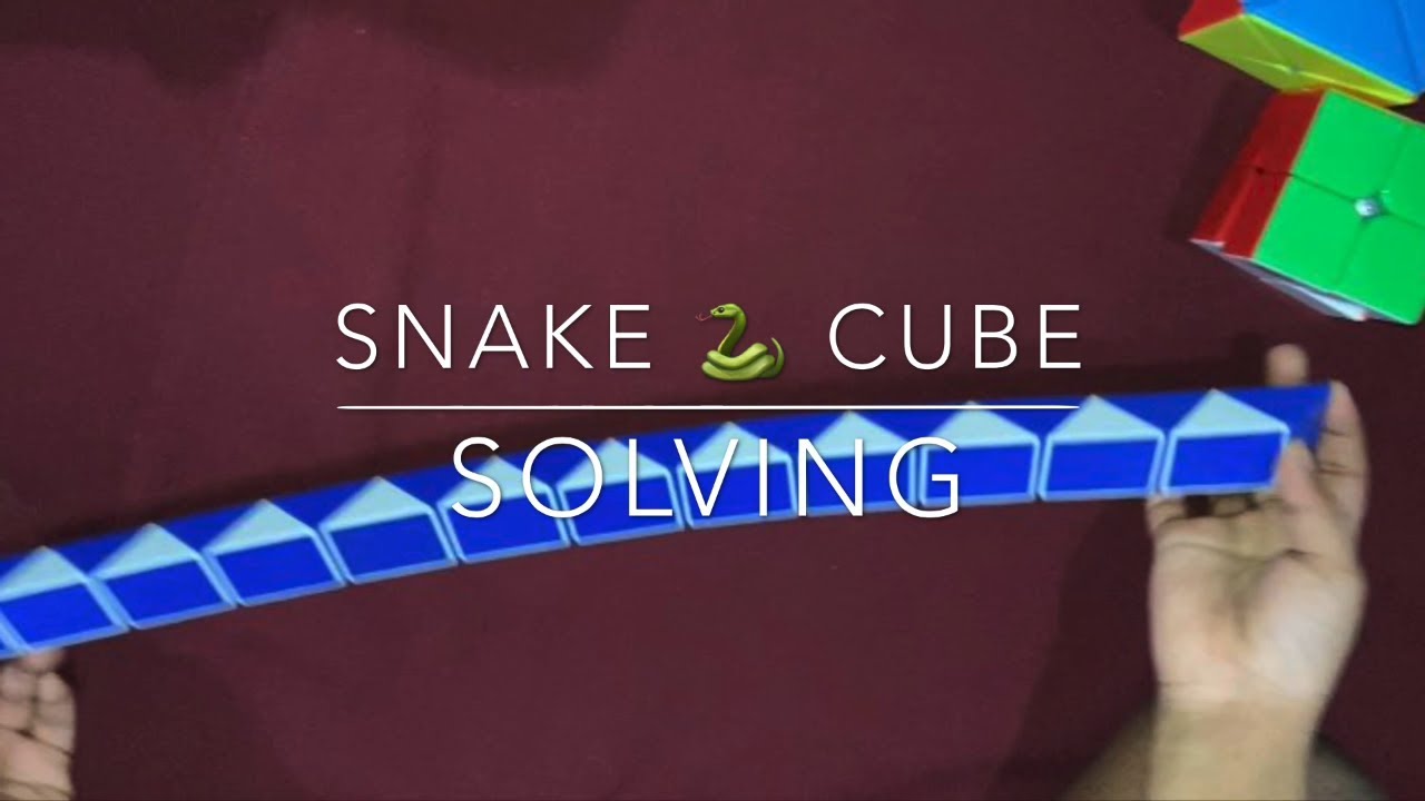 Video # 34. How to Solve a Snake Cube - YouTube
