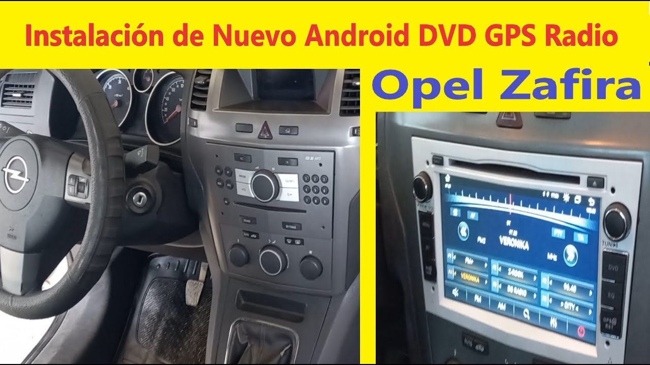 Desmontaje de la radio antigua y instalación de una nueva Android Radio ...