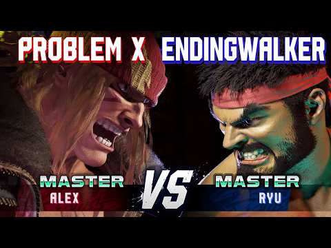 SF6 ▰ PROBLEM X (Alex) vs ENDINGWALKER (Ryu) ▰ High Level Gameplay
