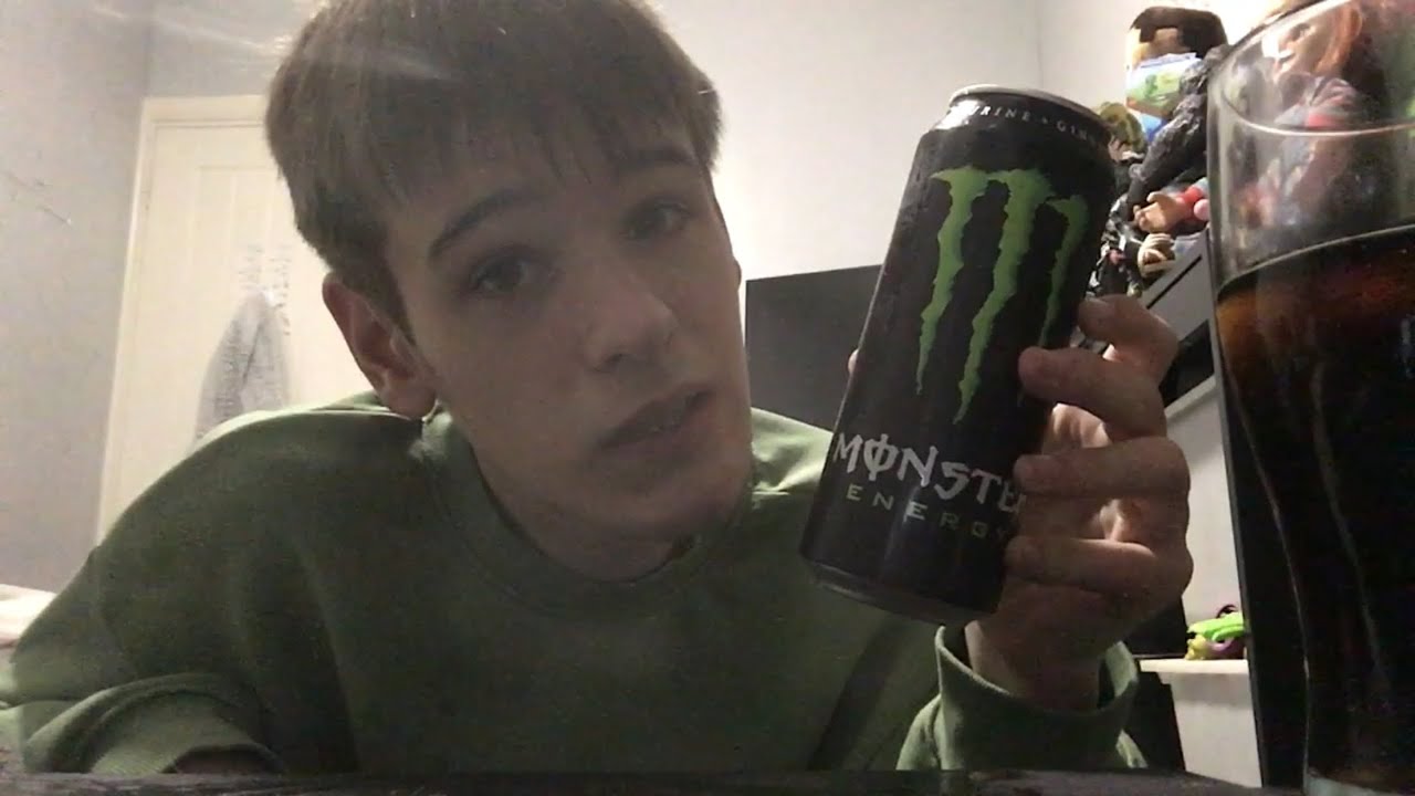 Drinking and rating Monster energy, Original - YouTube