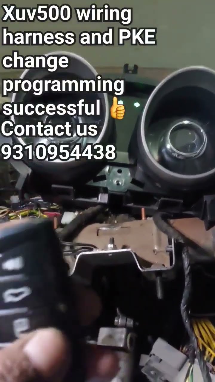 xuv500 wiring harness and PKE change programming successful 👍 contact us 9310954438 - YouTube