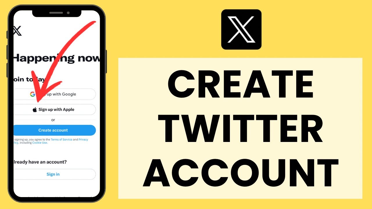Twitter Sign Up: How to Create Twitter Account (Now X) - YouTube