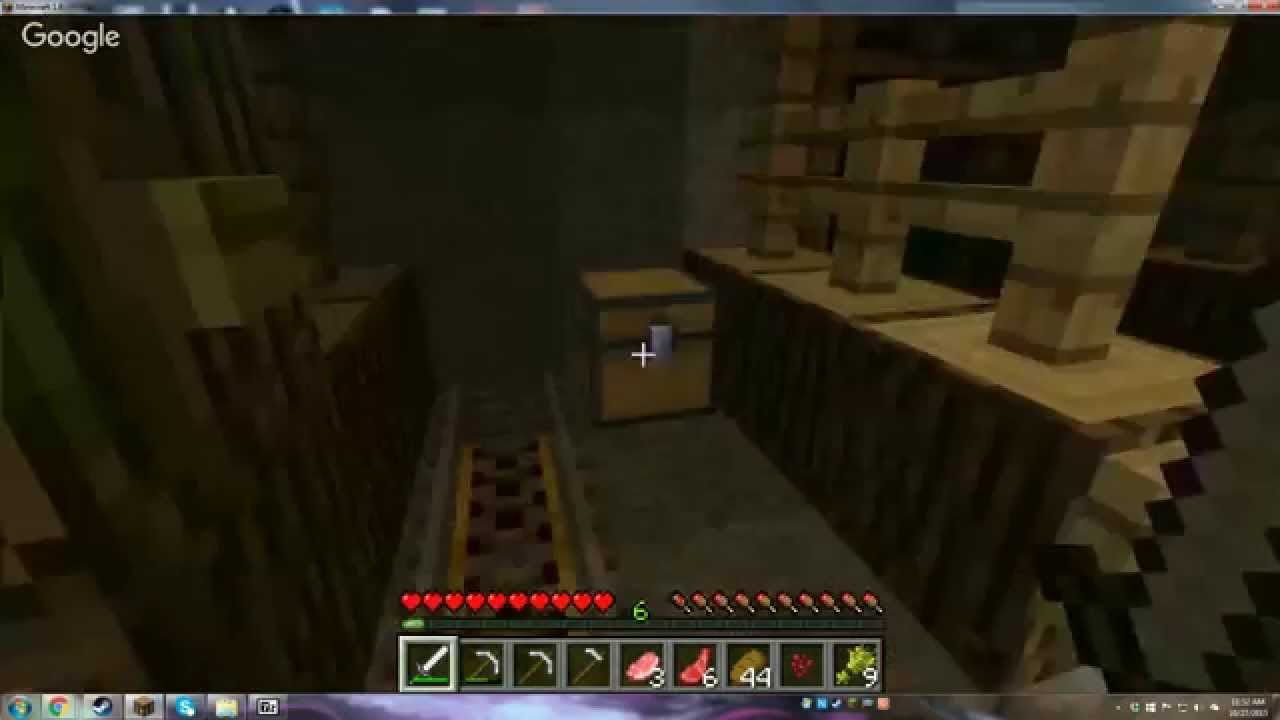 Minecraft the mine horror-map 1 - YouTube