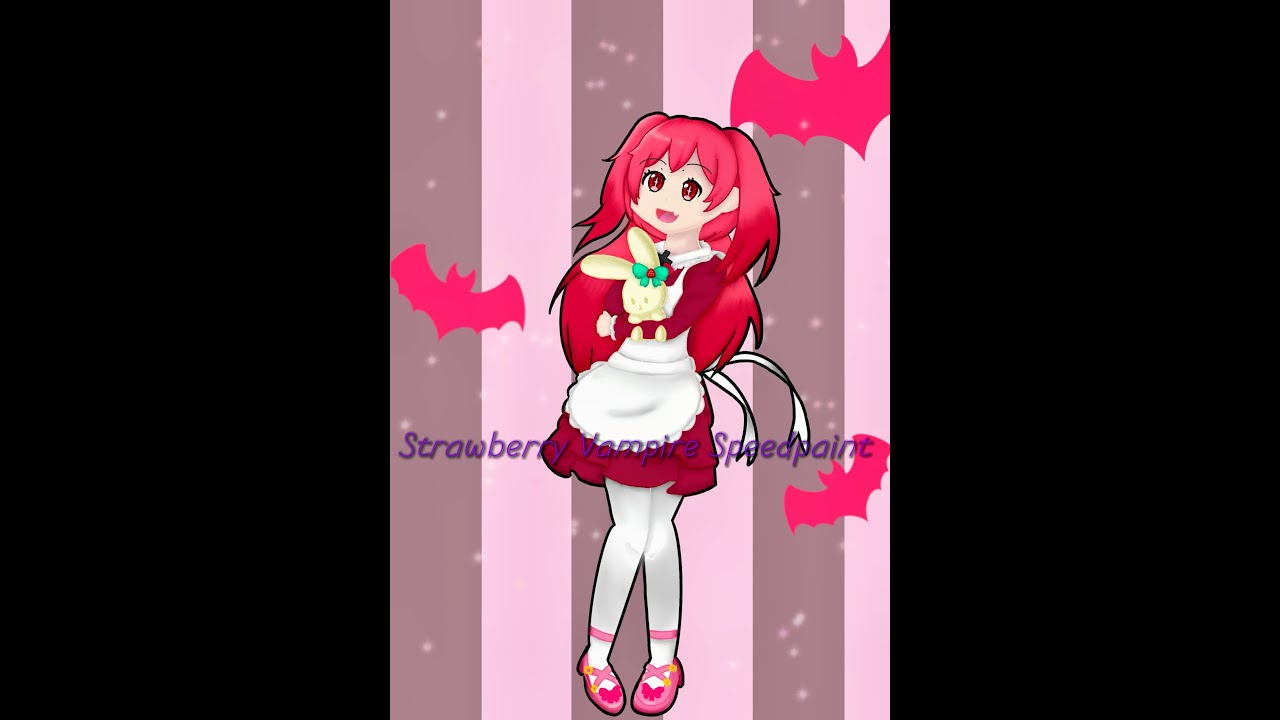 Strawberry Vampire SpeedPaint - YouTube