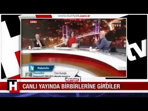 CANLI YAYINDA BİRBİRLERİNE GİRDİLER