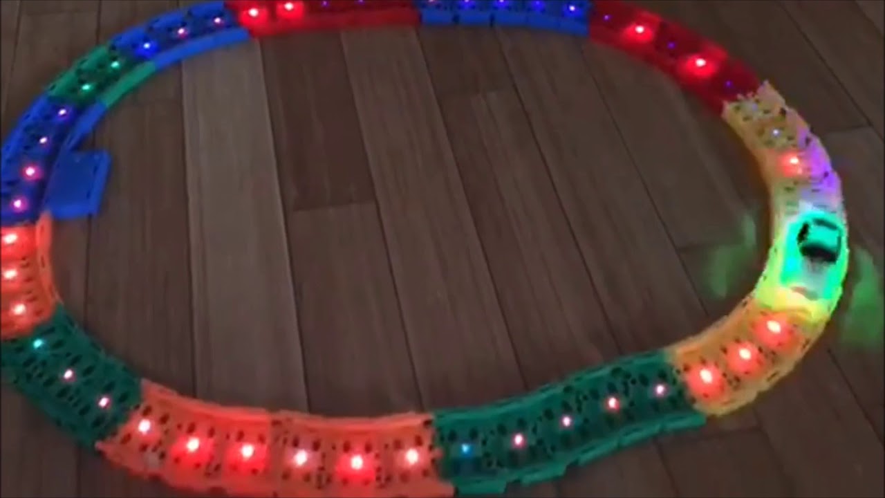 LED DIY Car Race Track Glow Car Racing Tracks Racing Set Glow in the ...