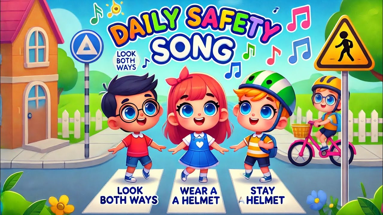 Daily Safety Song 😀😜 | English Song |Knowledge #cartoon #nurseryrhymes ...