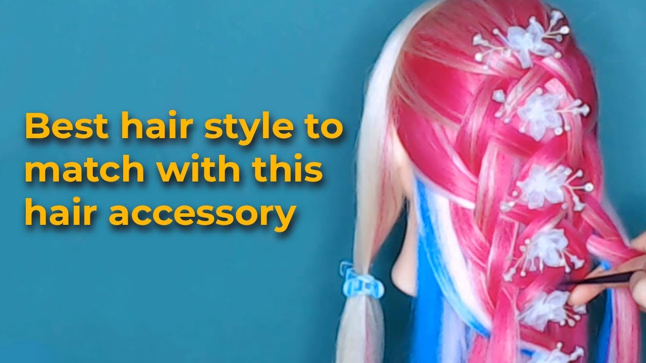 Easy way to make an amazing hair style match with elegant hairpin ...