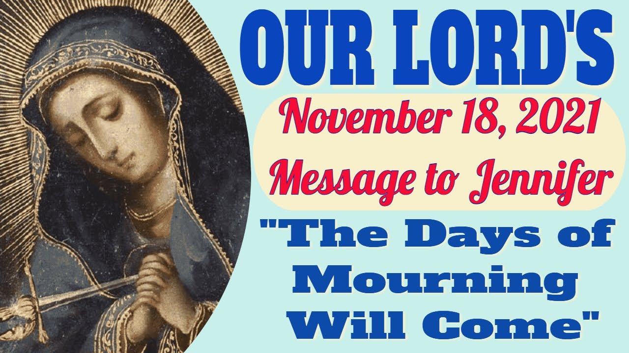 Message of Our Lord Jesus to Jennifer - YouTube