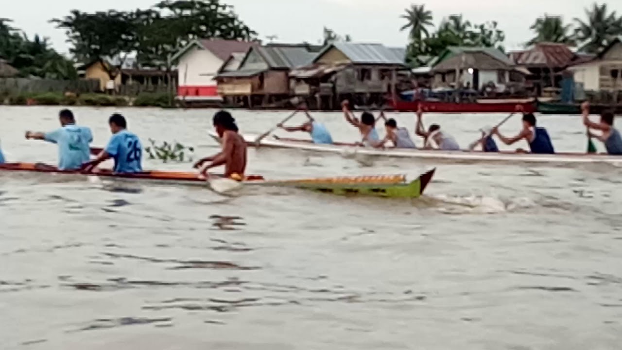 Pulau borang final lomba perahu bidar mini "Kijang telangkas" - YouTube