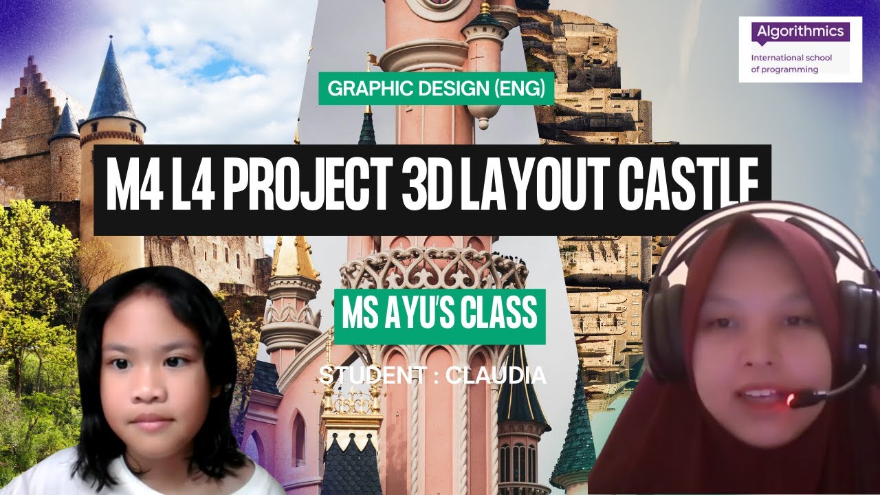 Graphic Design ENG M4 L4 Project 3d layout castle Claudia - YouTube