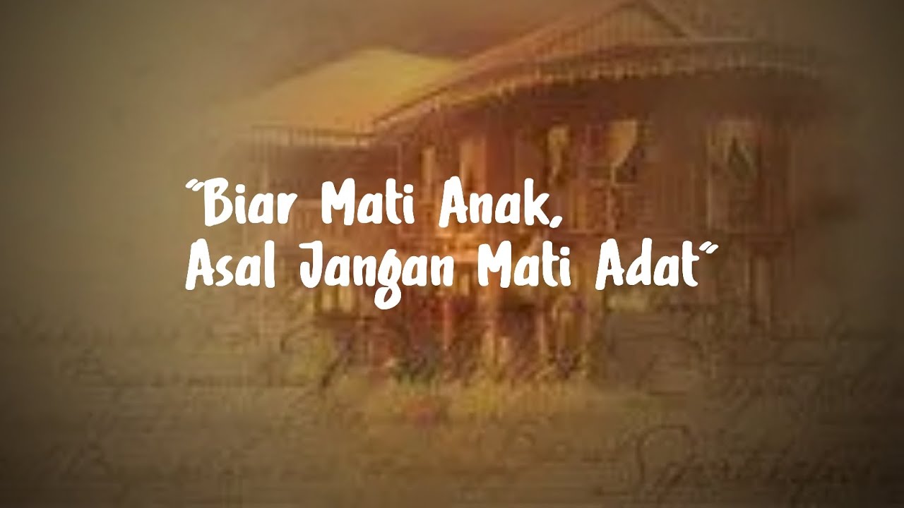 Biar Mati Anak, Asal Jangan Mati Adat! - Sajak Melayu Usman Awang - YouTube