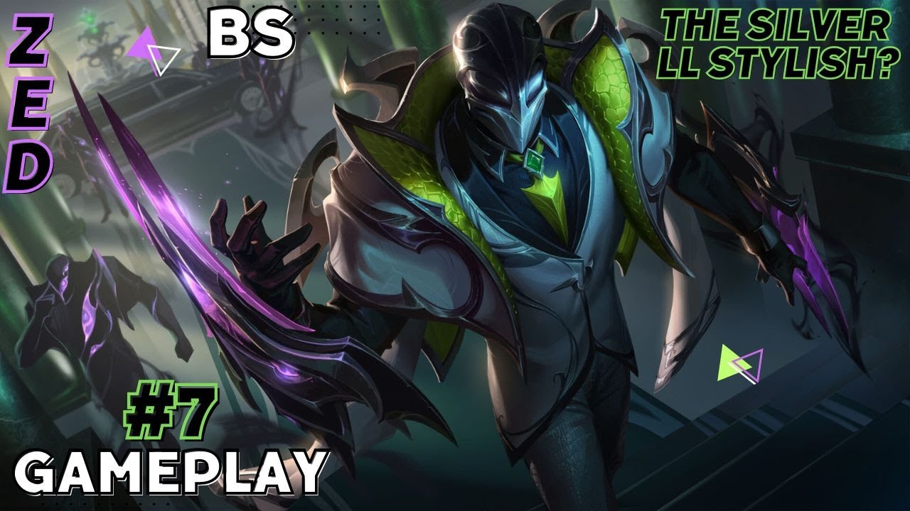 Zed Gamplay #7 Blue Shadow / The classy Silver Zed? - YouTube