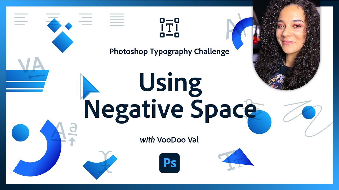 Using Negative Space | Photoshop Typography Challenge - YouTube
