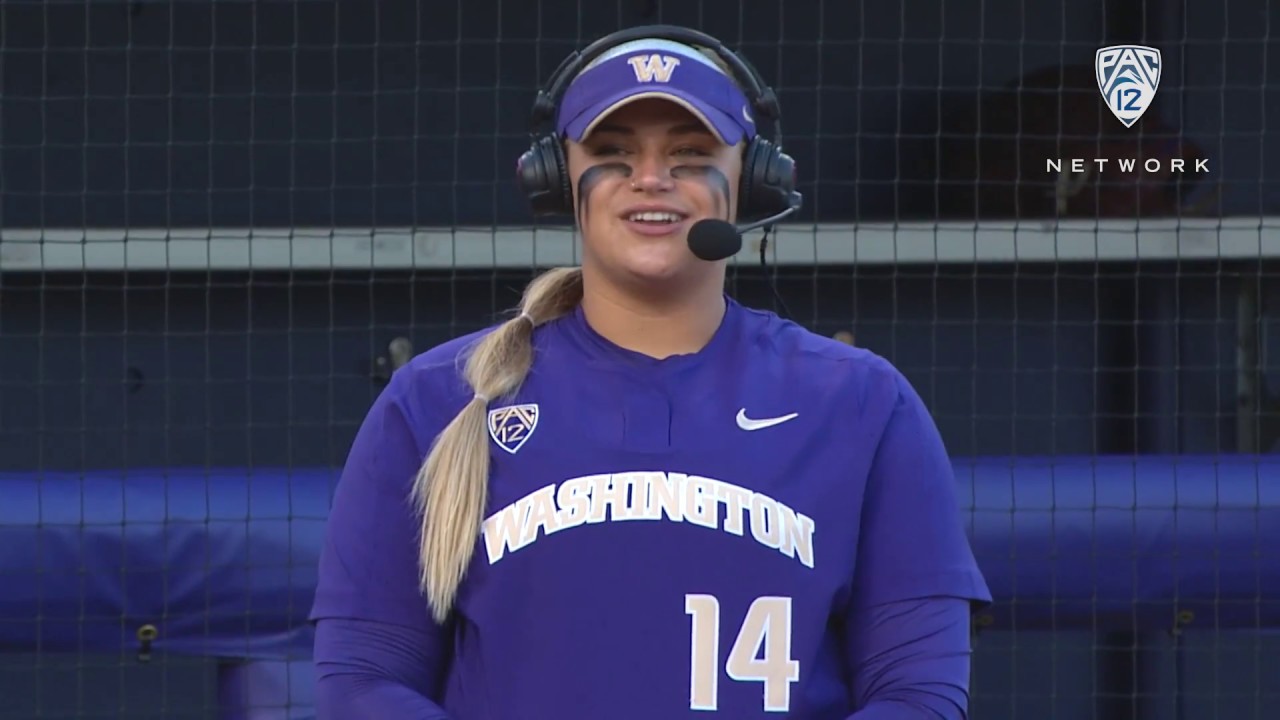 Softball: Washington's Taran Alvelo after another dominant performance ...