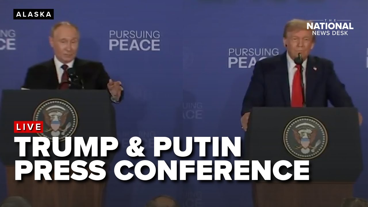 Trump & Putin press conference after their Alaska meeting - YouTube