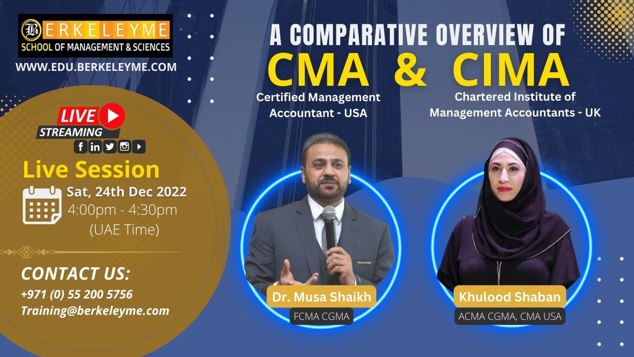 A Comparative Overview of CMA and CIMA - YouTube