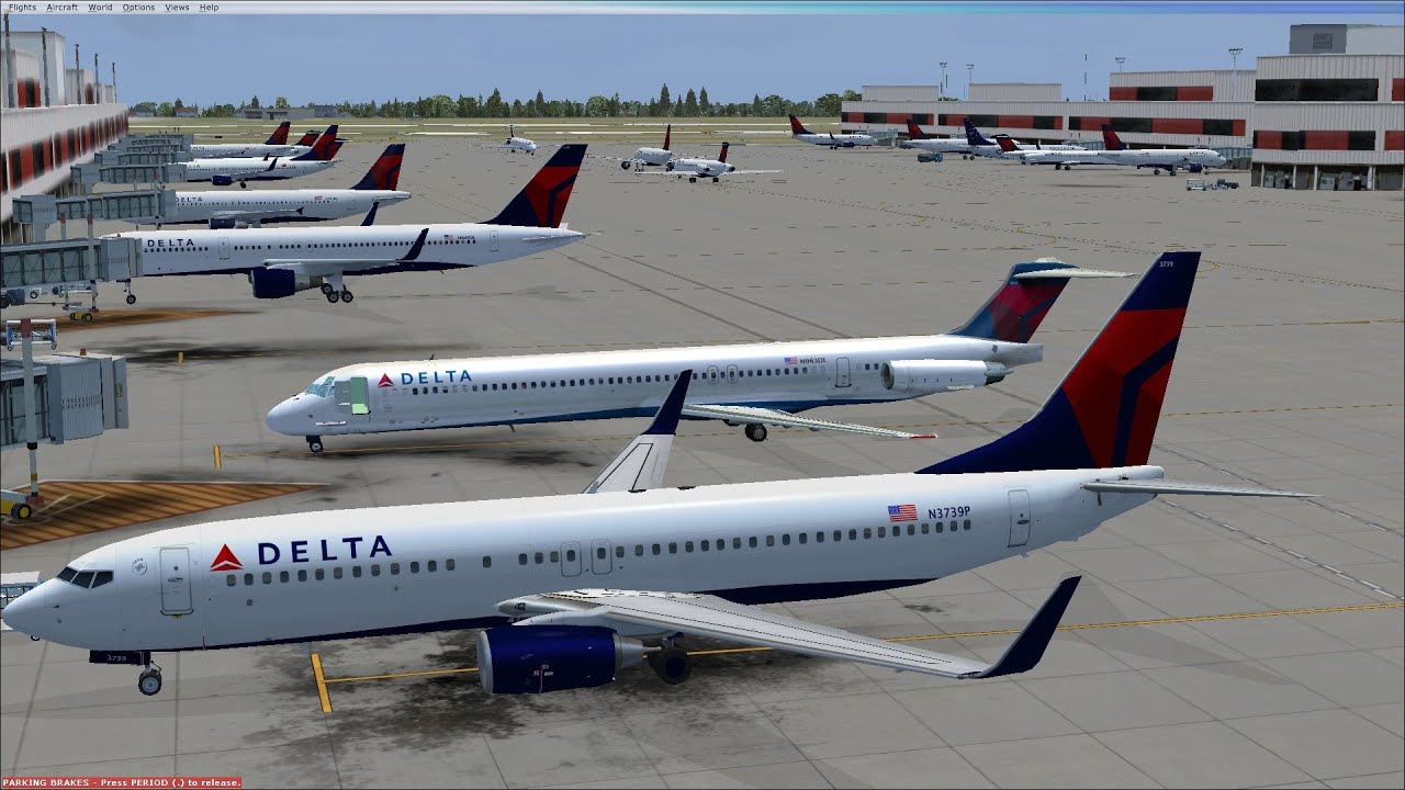 Delta MD-83 Landing KATL 36L - YouTube