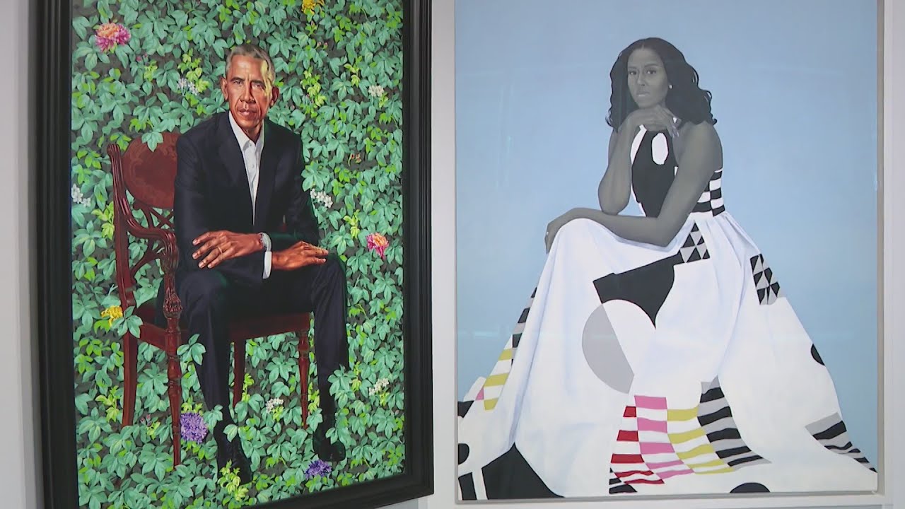 Obama portraits to be unveiled at Art Institute of Chicago Friday - YouTube