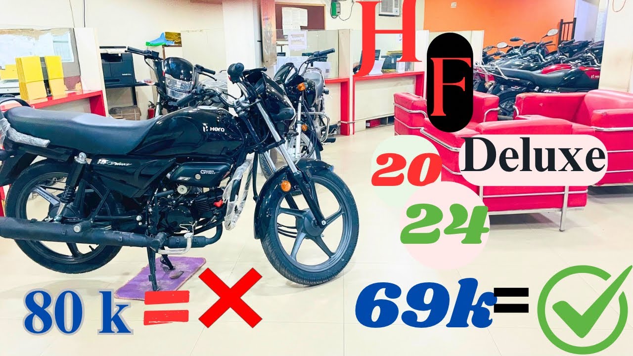 Finally hero ki sabse Sasti bike if deluxe all black !! 2024 hero ki ...