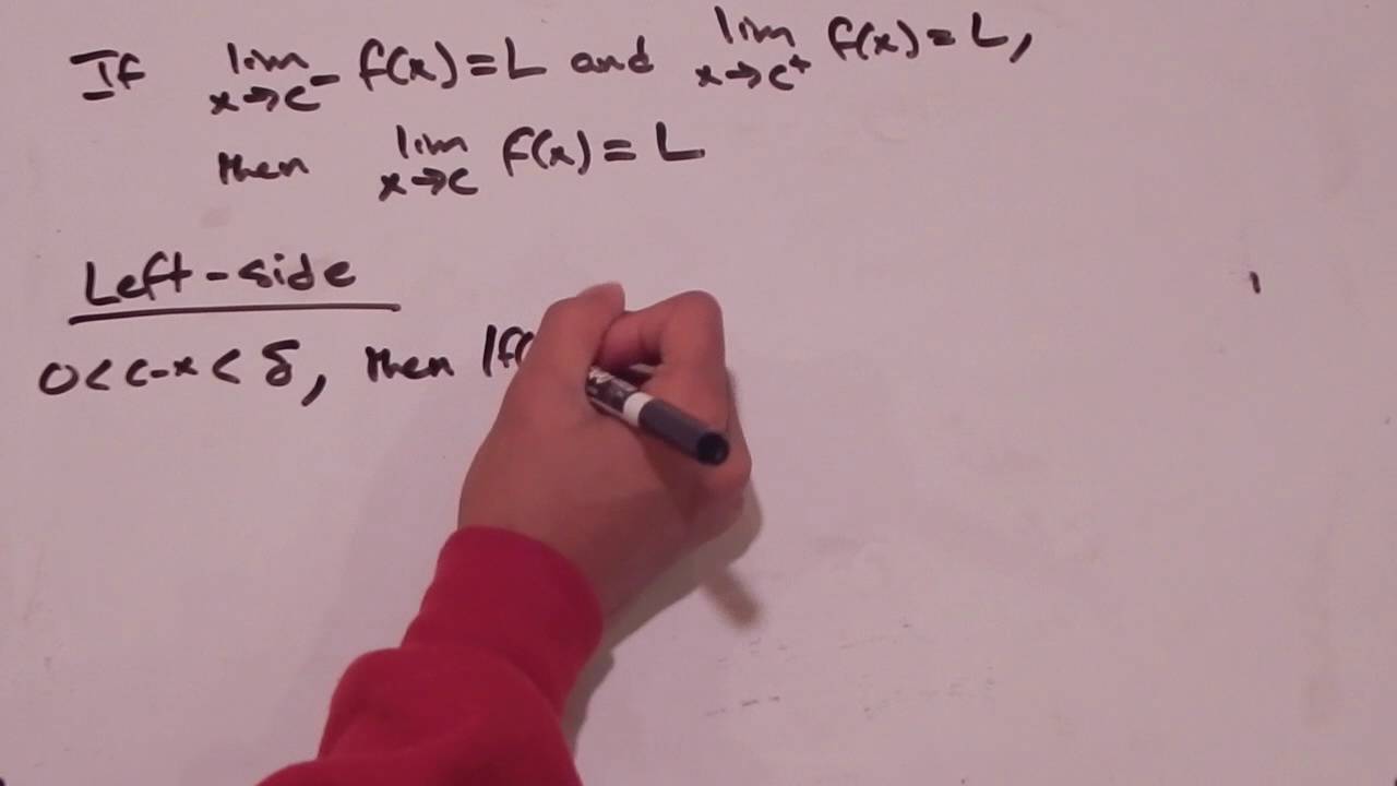 4. Relationship Between Limits and One Sided Limits - YouTube