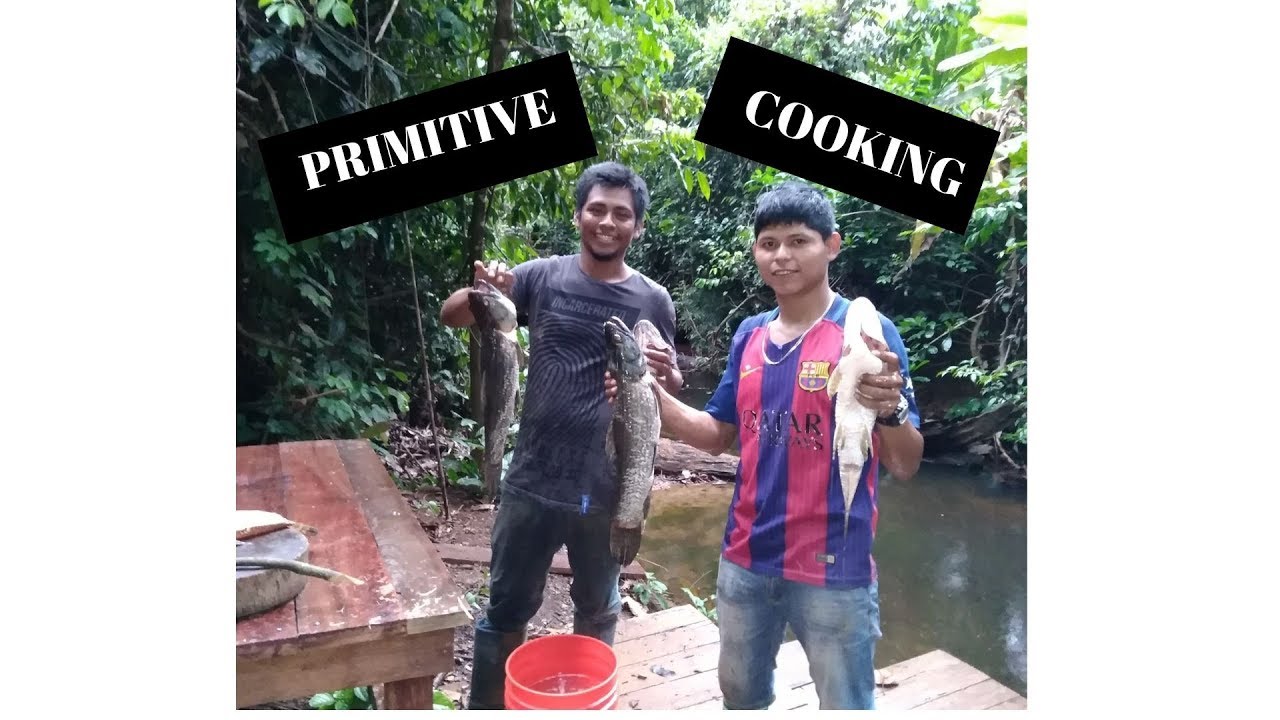 Primitive cooking Food in the Nassau Woods - YouTube