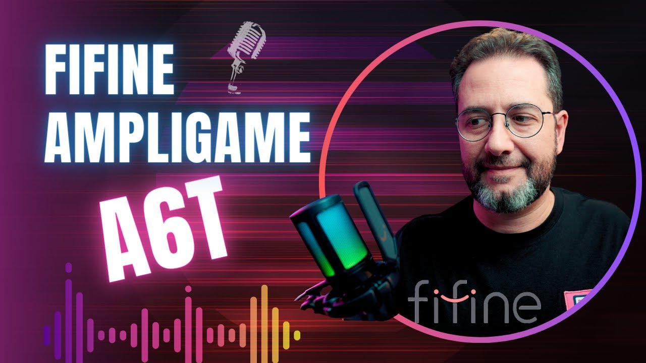Fifine AmpliGame A6T: Unboxing e Testes! Microfone Gamer Completo com ...