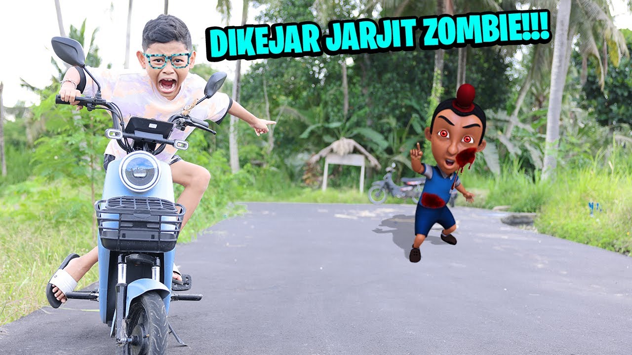 GAWAT!!! LAGI ASIK MAIN SEPEDA BOCIL DIKEJAR JARJIT ZOMBIE MENGERIKAN ...