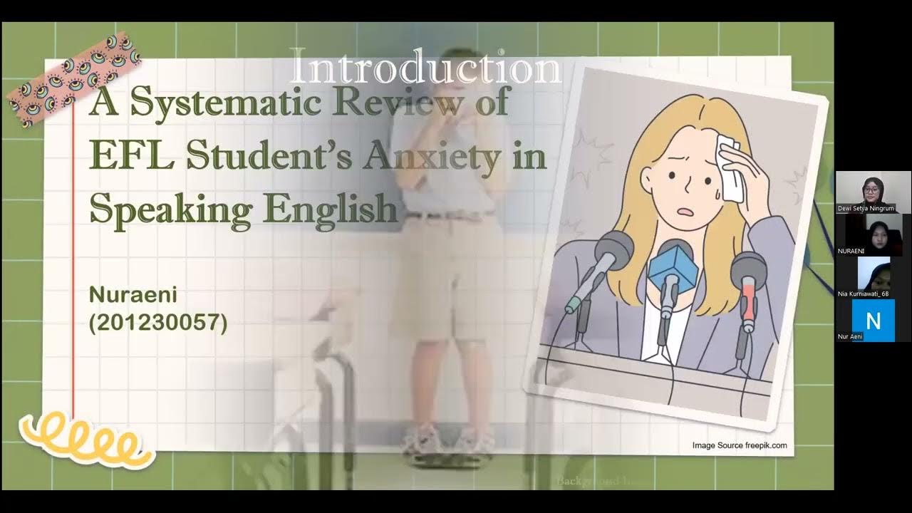 EFL Student's Anxiety in Speaking English__Seminar on ELT - YouTube