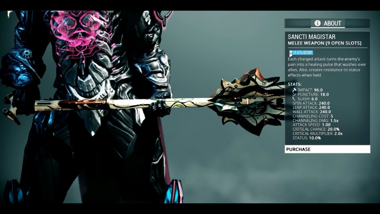 Warframe - Sancti Magistar build - YouTube