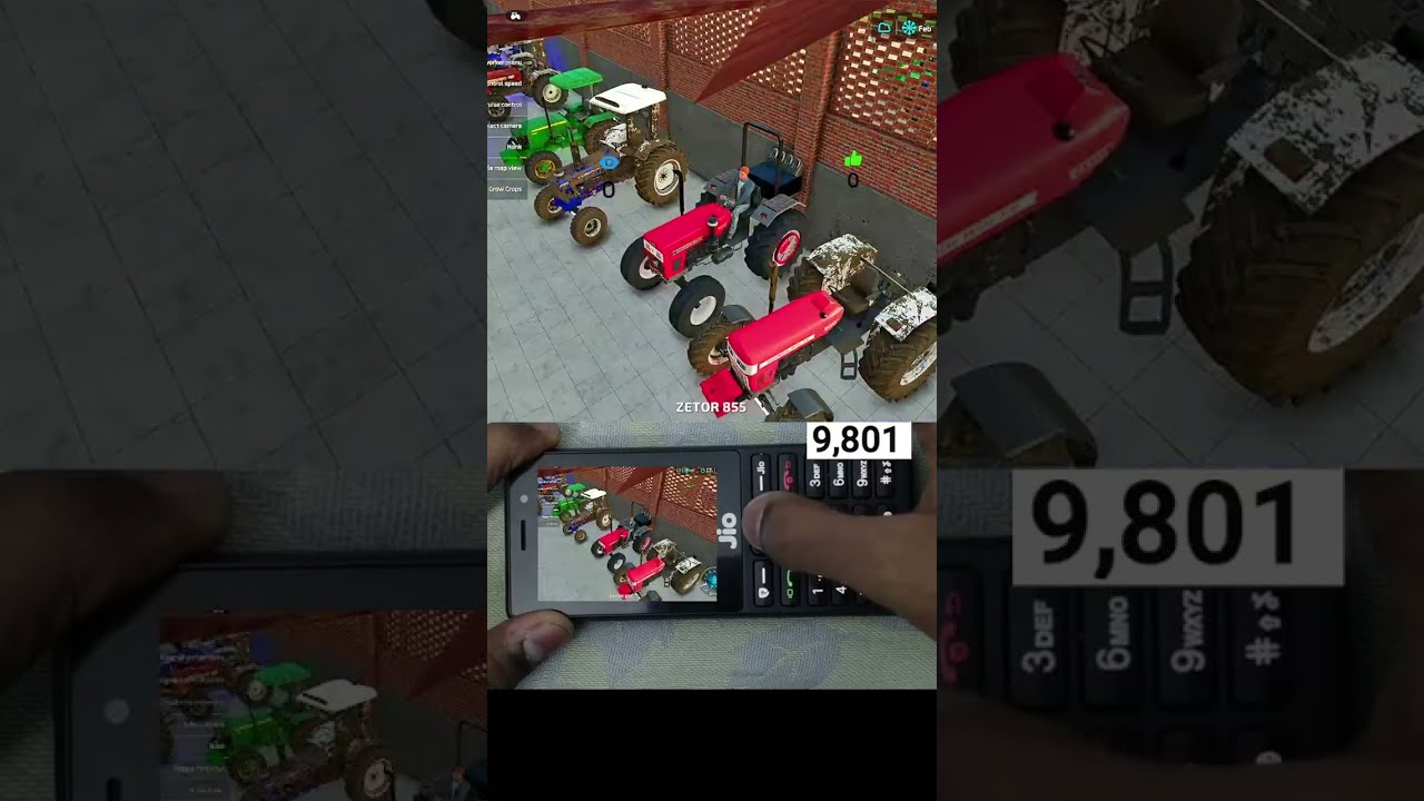 Indian Tractor Game l In JIO Phone l #fs22 #fs25 #farming #live #gaming ...