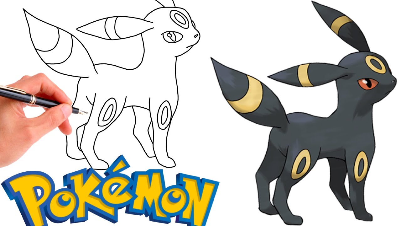 How To Draw UMBREON POKEMON #197 | Generation 2 - YouTube