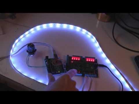 Ikea Dioder Arduino Control with 16X PWM Led Fader Board - YouTube