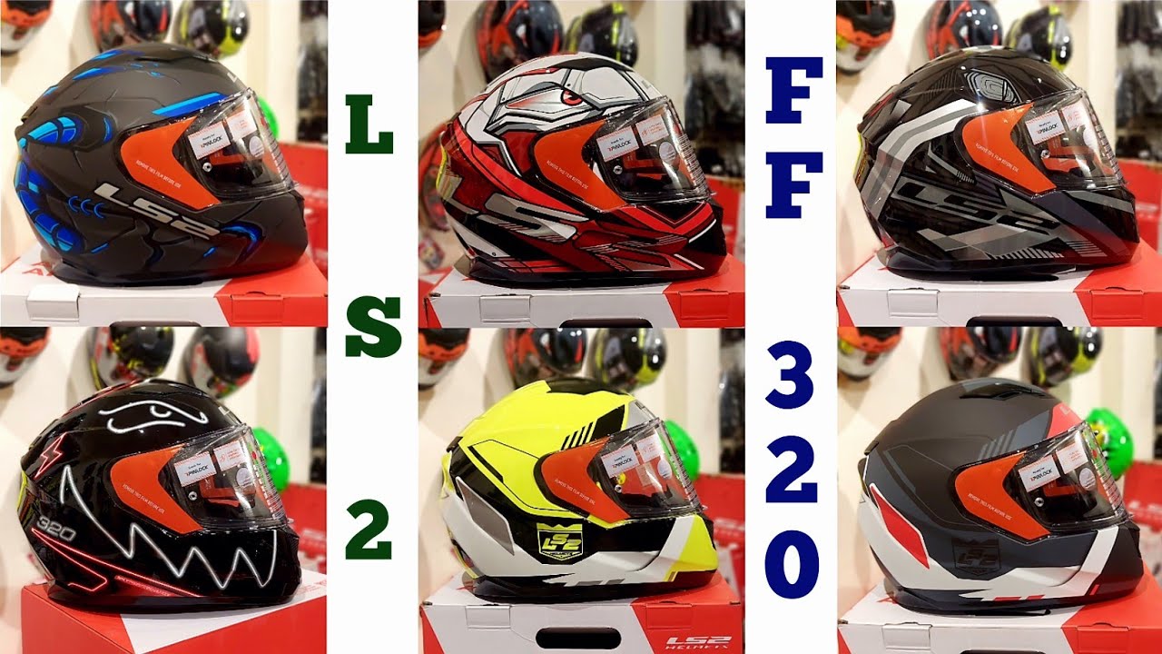 LS2 FF 320 helmet with PiN Lock / AntiFog, Dual visor, Metel lock, new ...