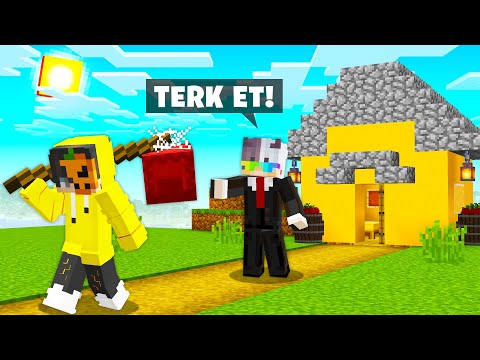 BAŞKAN AHMET TARAFINDAN EVİMDEN ATILDIM! - Minecraft Ahtapot Adası