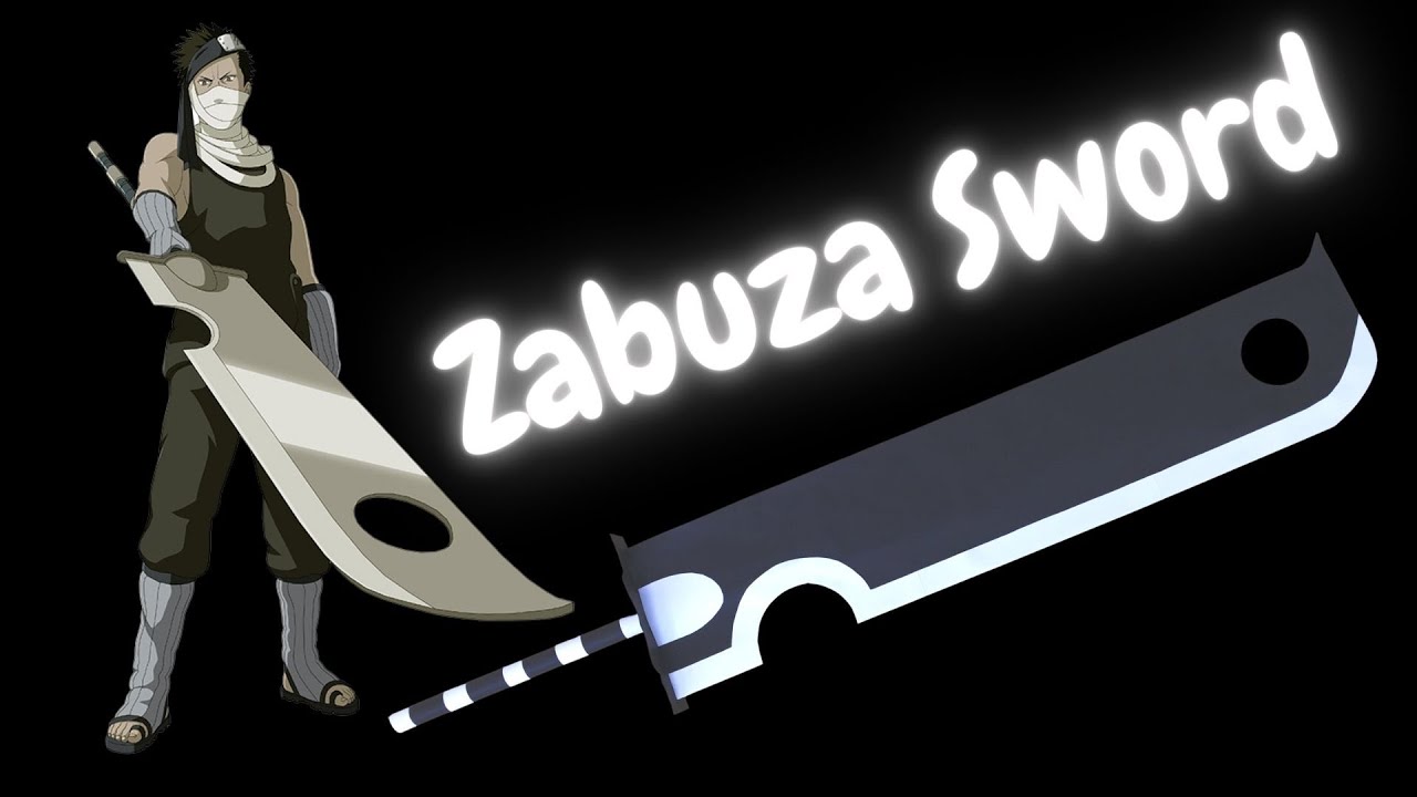 [NARUTO] How to make a paper Zabuza Sword - ZABUZA - YouTube