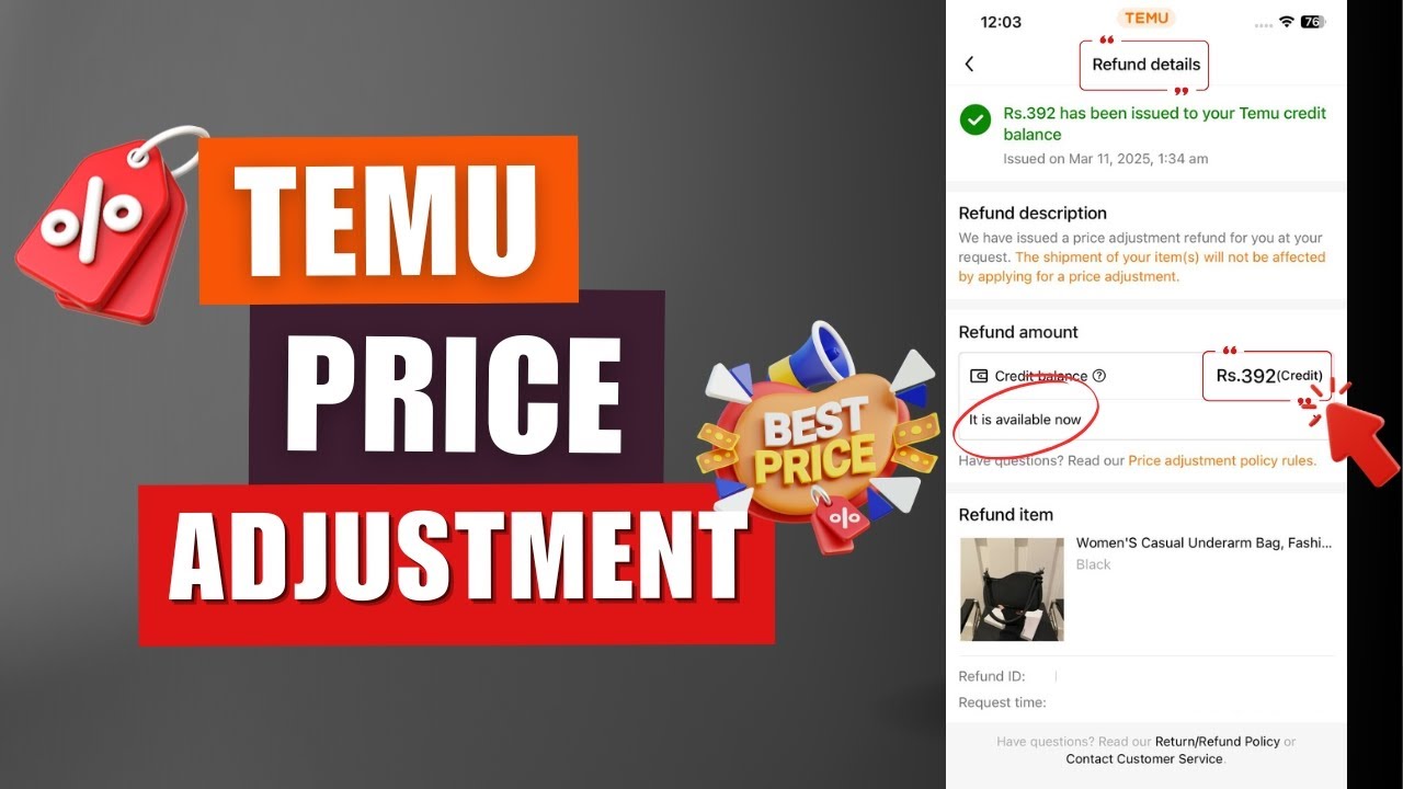 How To Do Price Adjustment On Temu | Temu Price Adjustment - YouTube