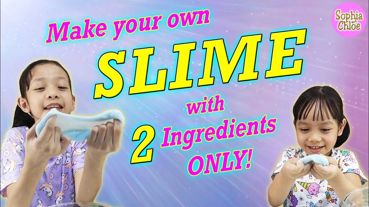 How to make Slime with 2 ingredients only | easy way to make slime ...