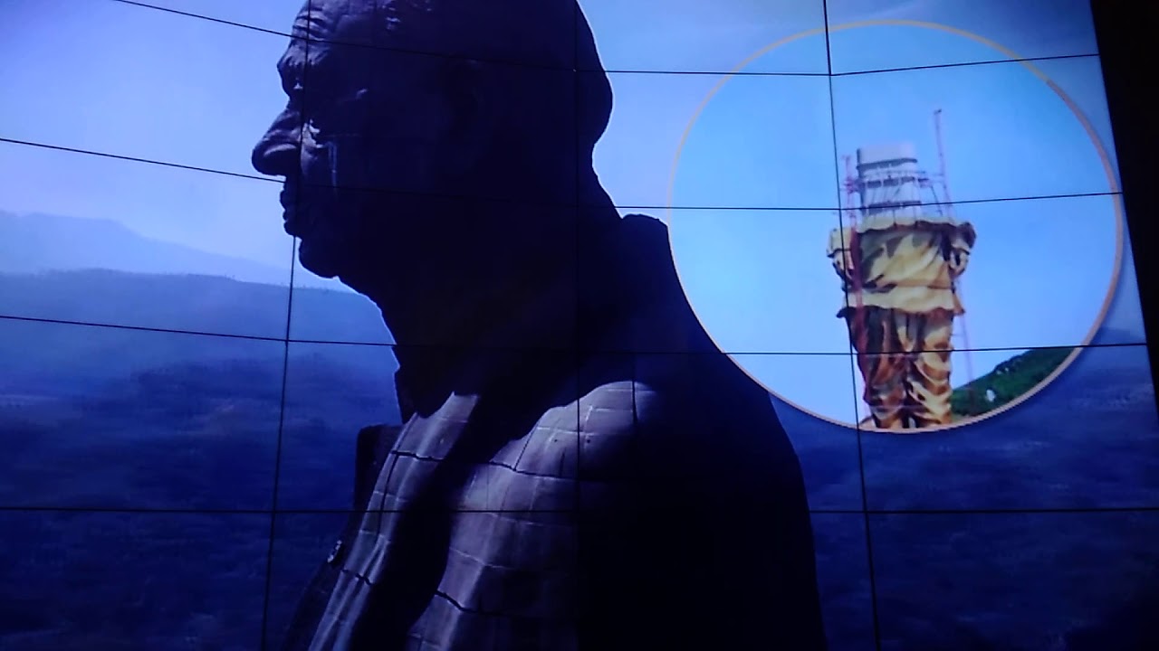 Inside of the statue of unity - YouTube