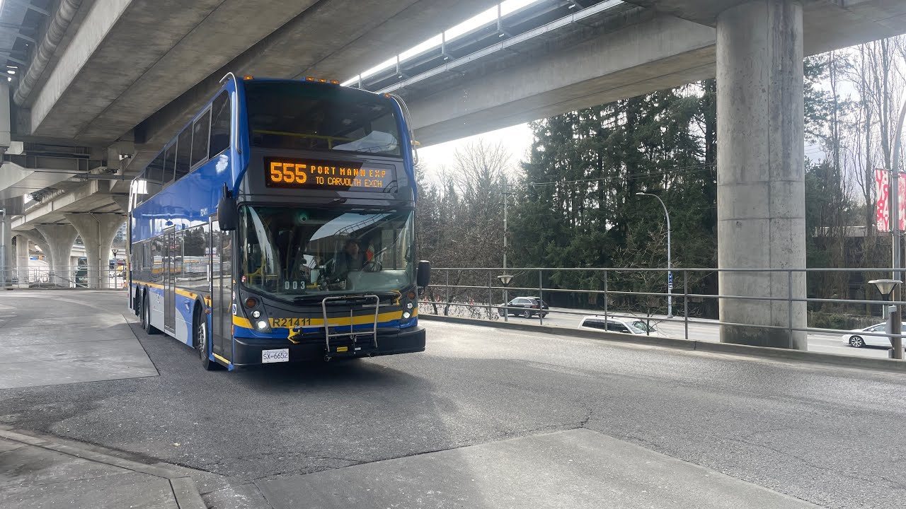 Translink 2021 Alexander Dennis Enviro 500 R21411 on 555 PMX - YouTube